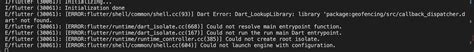 Dart Error Dart LookupLibrary Issue 87 Bkonyi FlutterGeofencing GitHub