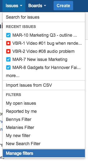 Jira How Do You Delete An Issue Filter Jira Seibert Group Answers