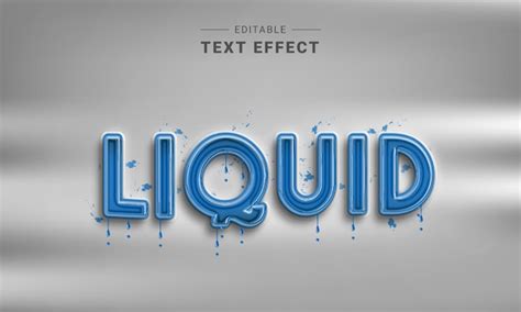 Premium Vector Liquid Text Effect Generator