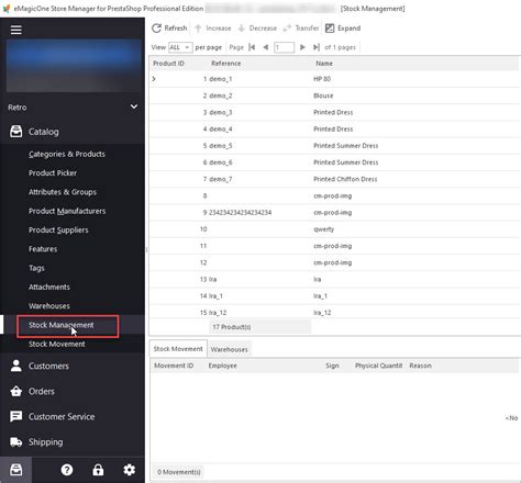Transfer Stock Between Prestashop Warehouses Inventory Management