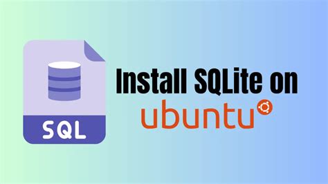 How To Install Sqlite On Ubuntu Mrwixxsid