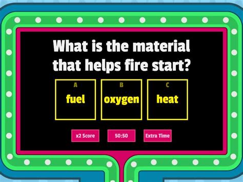 Fire Hazards Gameshow Quiz
