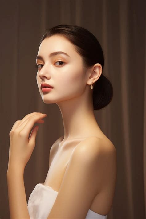 Ai数字艺术美容女性肖像人物摄影图 众图网 花瓣网