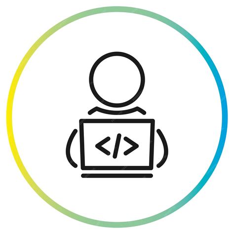 Premium Vector Programmer Icon Vector