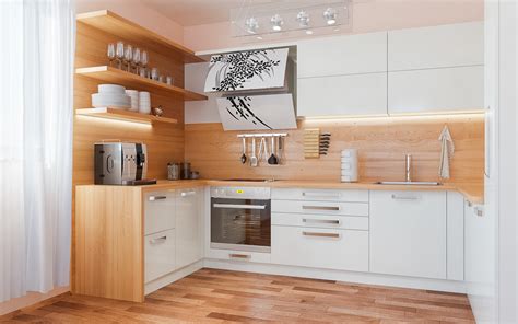 Модерна бяла кухня