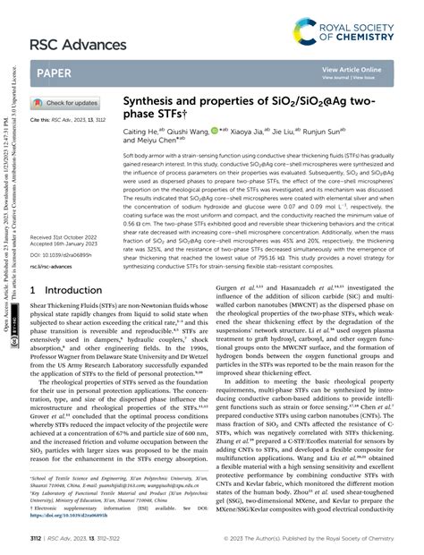 Pdf Synthesis And Properties Of Sio 2 Sio 2 Ag Two Phase Stfs