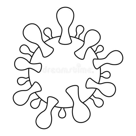 AIDS Virus Icon Outline Style Stock Illustration Illustration Of Microscope Isolated 127940175