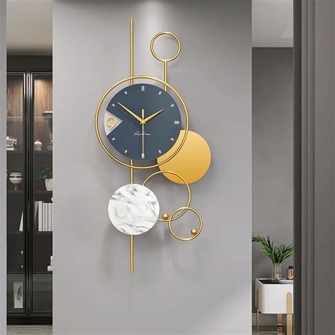 Iifl Large Wall Clock Modern Wall Clocks For Living Room Decor Metal