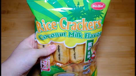 Asian Snacks Rice Crackers Coconut Milk Flavor Snacks Asian