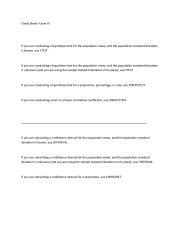Cheat Sheet Exam 3 Pdf Cheat SheetExam III If You Are Conducting A Hypothesis Test For The