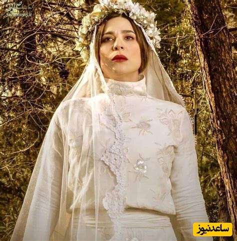 لباس عروس قدیمی و تاج گل عروس ظریف سحر دولتشاهی بازیگر سریال می خواهم