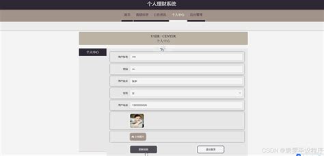 Springboot毕设 个人理财系统 程序论文 Csdn博客