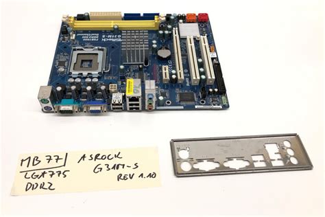 Asrock G31M-S LGA775 használt alaplap DDR2 PCI-e Integrált V