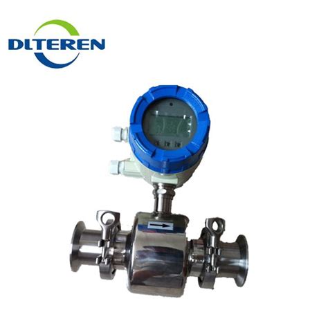 Sanitary Tri Clamp Stainless Steel Electromagnetic Flow Meter