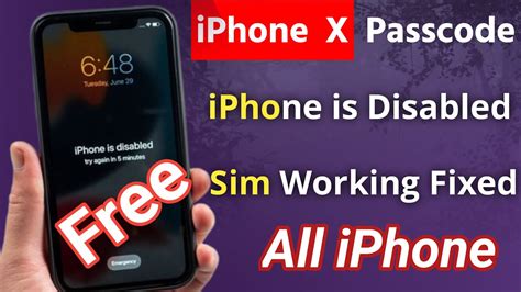 IPhone X Bypass ICloud Disabled Passcode Iso Hello Screen Bypass Sim Wirking