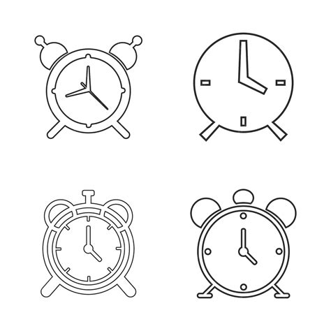 Premium Vector Alarm Clock Icon Vector Illustration On A White Background