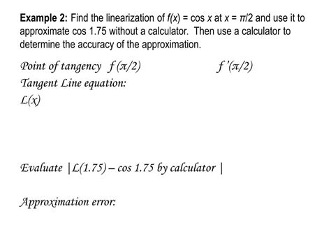 Ppt 45 Linearization And Newtons Method Powerpoint Presentation Id634665