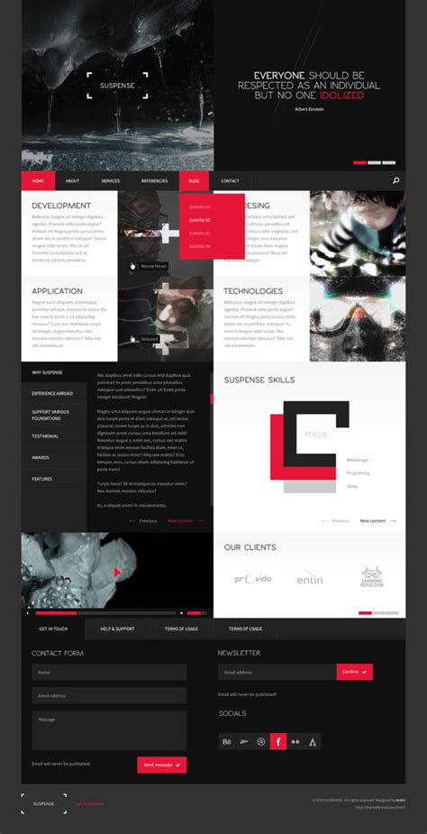 Suspense Html Website Template By Entiri