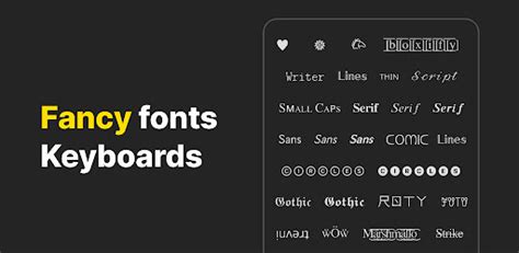 Stylish Fonts And Fancy Keyboard