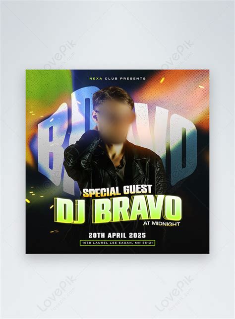 Psd 전단지 Dj 파티 소셜 미디어 템플릿 이미지 사진 450164879 무료 다운로드