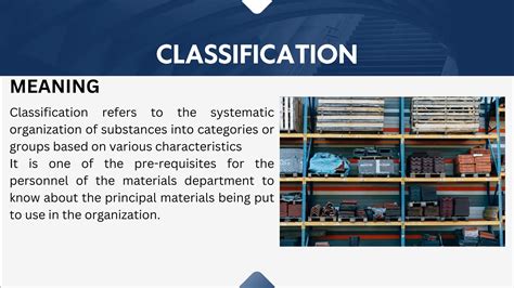 Classification Codification Warehouse Managementpptx Logistics Business