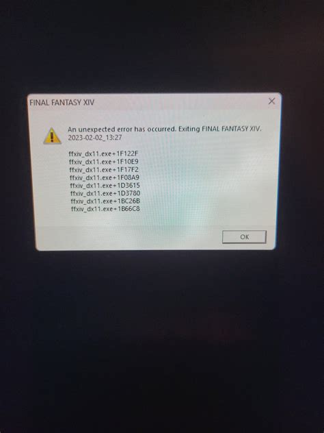 Frequent But Inconsistent Crashes Rffxiv