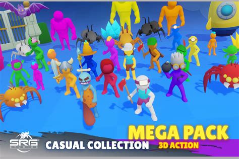 Casual Collection Action 3d Assets Mega Pack 3d Characters Unity