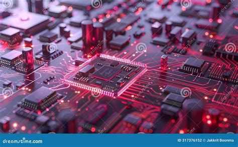 Circuit Board Technology Background Generative Ai Illustrations Stock Illustration