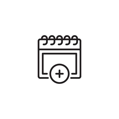 Calendar Line Icon Linear Style Sign For Mobile Concept And Web Design Outline Vector Icon