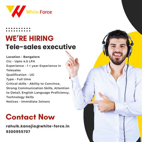 White Force Group On Linkedin Telesales Sales Marketing Telemarketing Jobs Outbound Job