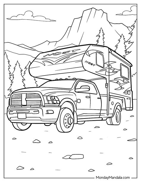 Motorhome Coloring Pages 2025