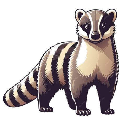 Cute Coati Vector Cartoon Illustration Premium Ai Generated Vector