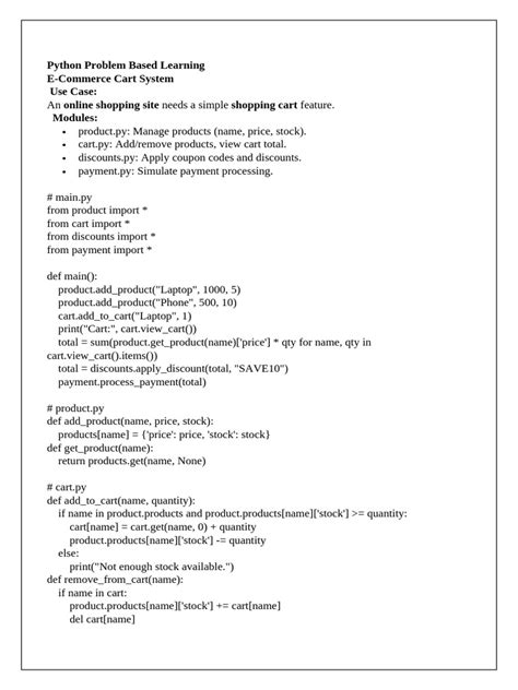 Python Problem Based Learning Pdf Python Programming Language