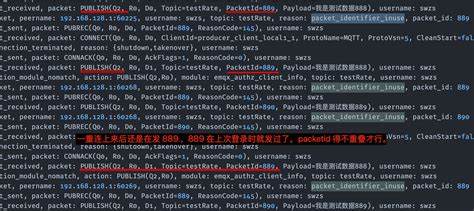 在使用java的客户端spring Integration Mqtt的循环发送，使用断开重连会会报packetidentifier