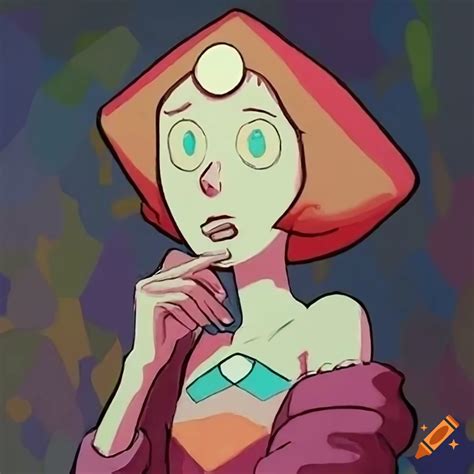 Oil And Acrylic Painting Of Pearl From Steven Universe On Craiyon