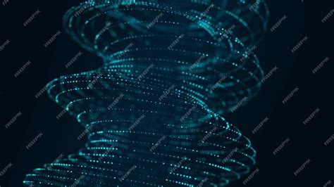 Premium Photo Network Connection Structure Abstract Twisted Form With Dots And Lines