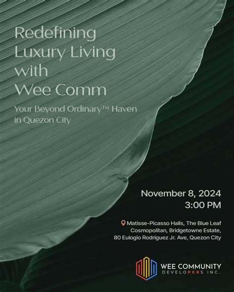 Weecommunitydevelopersinc Beyondordinary Wee Community Developers Inc