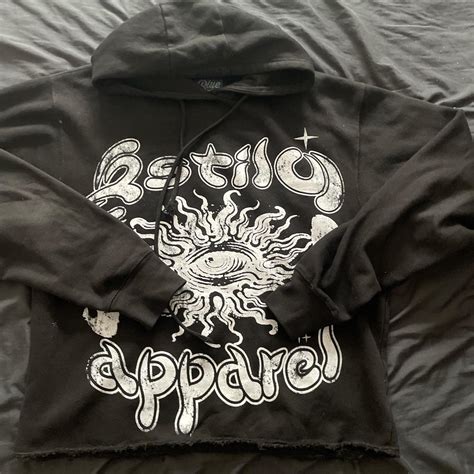 Hellstar Inspired Hoodie Really Good Quality Cropped Depop