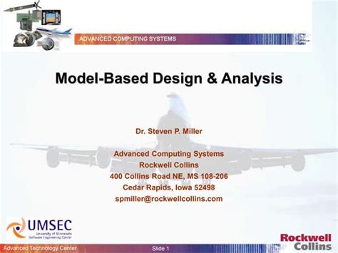 Model Based Design And Analysisppt