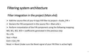 FPGA FIR Filter Implementation Audio Signal Processing PDF