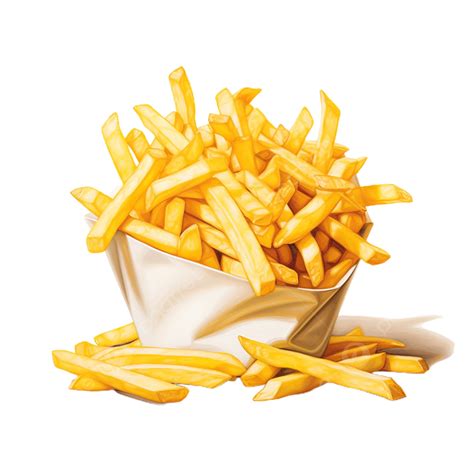 Mastering The Art Of Perfect French Fries Transpreant Background French Fries Food