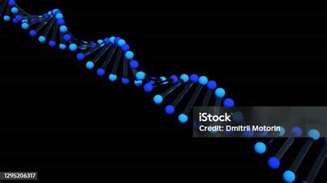 3d 일러스트 Dna 분자 사슬 유전자 분자 구조 현미경의 밑에 분자 검은 배경에 고립된 원소 Dna에 대한 스톡 사진 및 기타 이미지 Istock