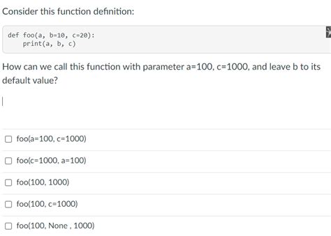 Solved Consider This Function Definition Def Fooa B10