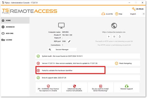 Clone An Existing Server And Rehost A License Tsplus Documentation