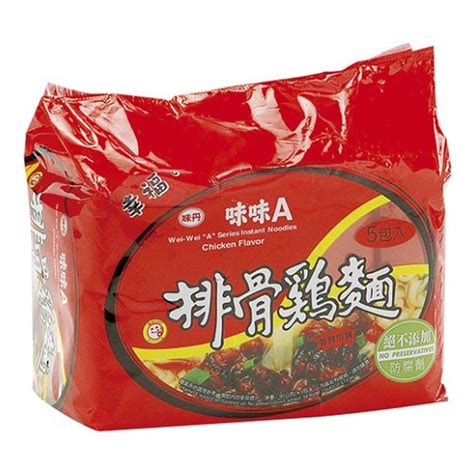 味味A排骨雞麵 90g 5包 全聯線上購 隔日達平台