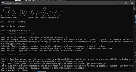 unable to retrieve instrumentation api to add paper jar to classpath