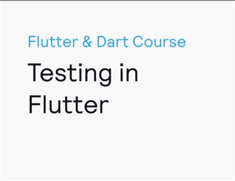 Integration Testing In Flutter Part 1 By Gaurav Swarankar Medium