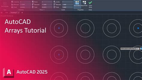 Autocad Array Tutorial For Beginners Youtube