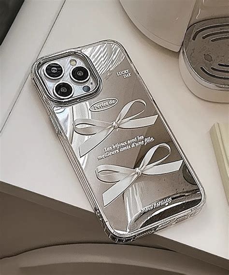 애플데이즈 직진배송 16기종🍎미러 리본펄 아이폰케이스 7se2xr111213141516 Promax프로맥스