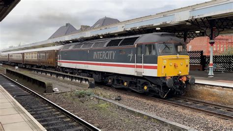 Lsl Class 47828 Class 47614 With The Statesman Passes Middlesbrough